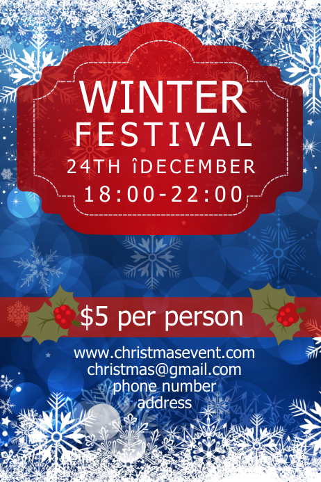 Winter Festival Template | PosterMyWall