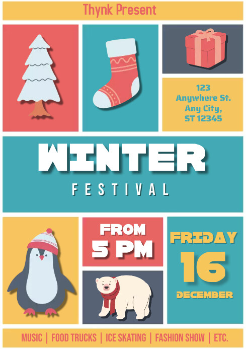 Winter Festival Template | PosterMyWall