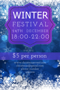 CHRISTMAS WINTER Fun Day Flyer Template | PosterMyWall