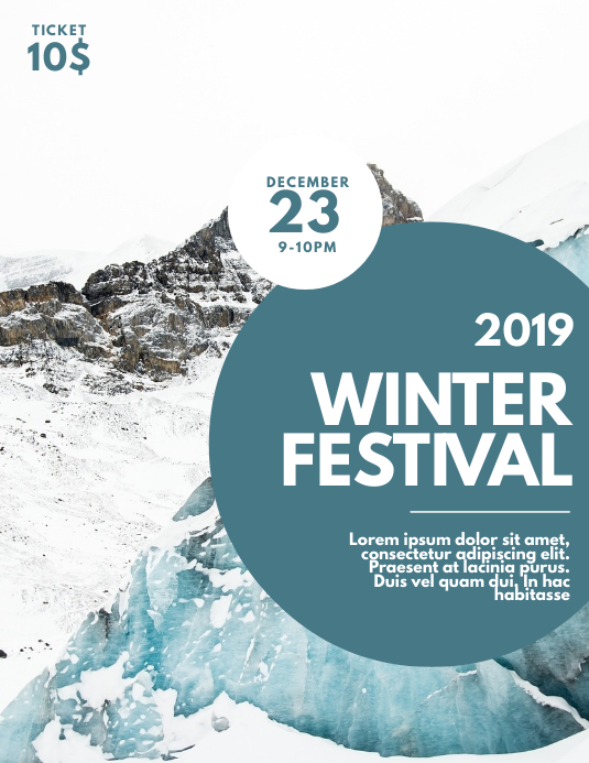 Winter Festival Flyer Design Template | PosterMyWall