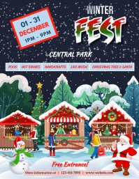 Winter festival free template video | PosterMyWall