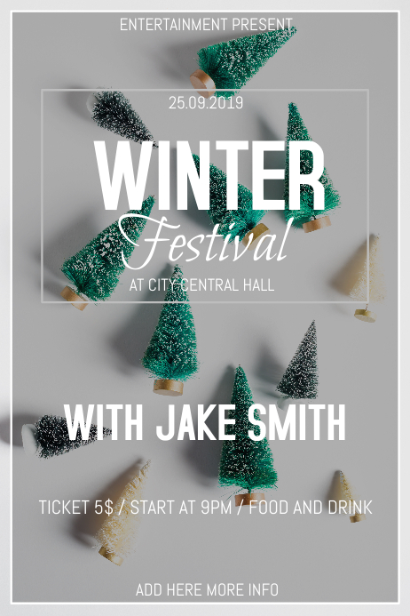 Copy of Winter festival flyer template | PosterMyWall