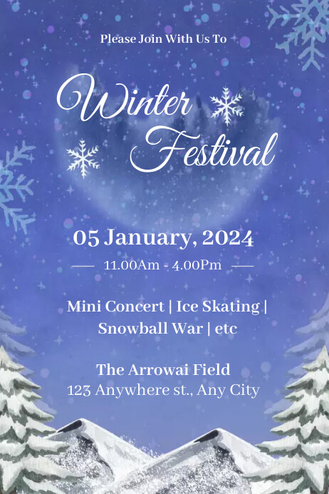 Copy of Winter Festival Poster | PosterMyWall