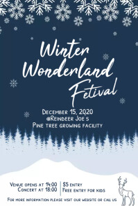 Winter Festival Poster Template | PosterMyWall