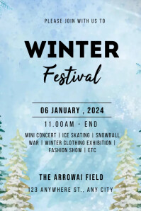 Winter Festival Poster Template | PosterMyWall