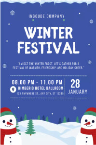 Winter Festival Poster Template | PosterMyWall