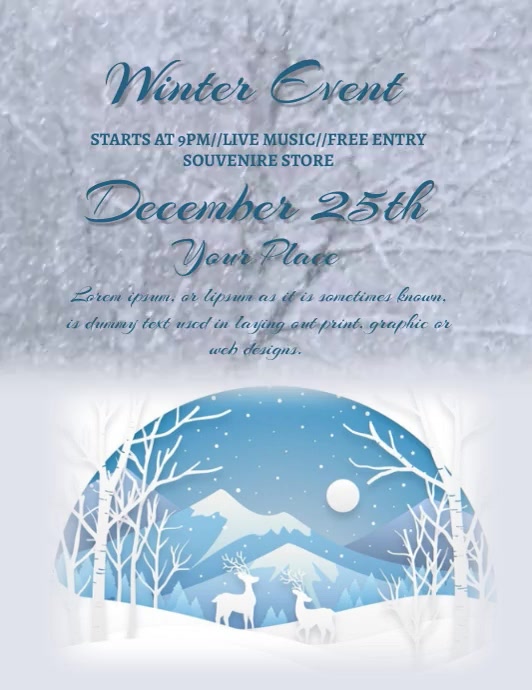WINTER FLYER Template | PosterMyWall