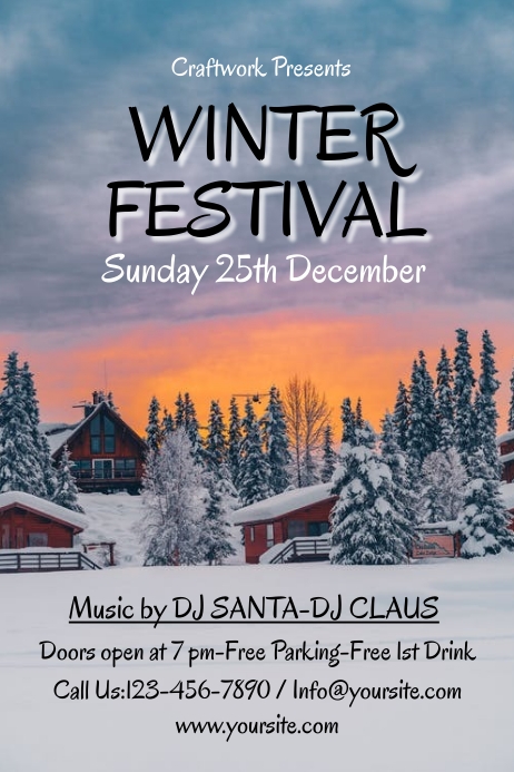 WINTER FLYER Template | PosterMyWall