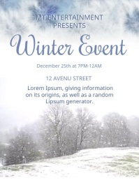 WINTER FLYER Template | PosterMyWall