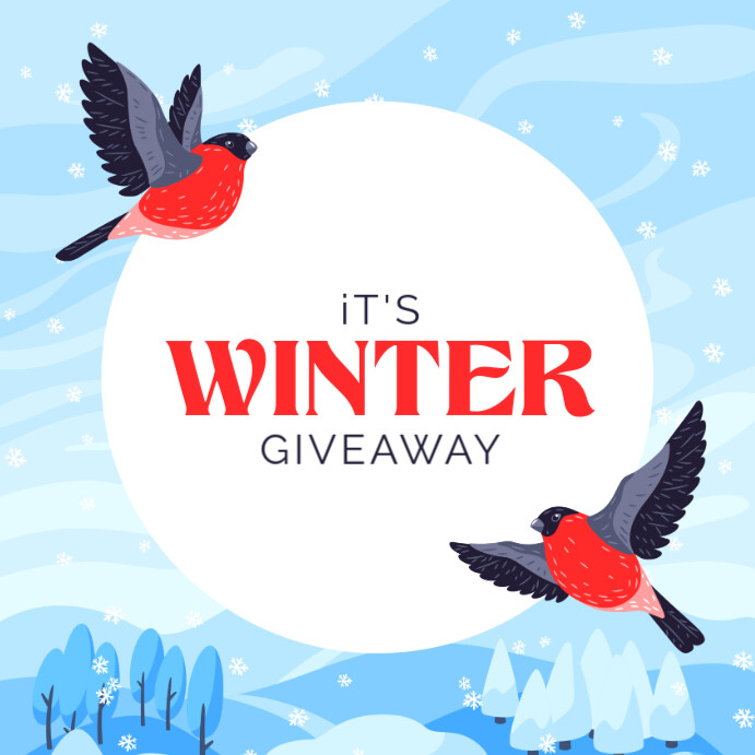Winter Giveaway Template | PosterMyWall