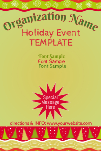 Holiday Festival Event Template | PosterMyWall