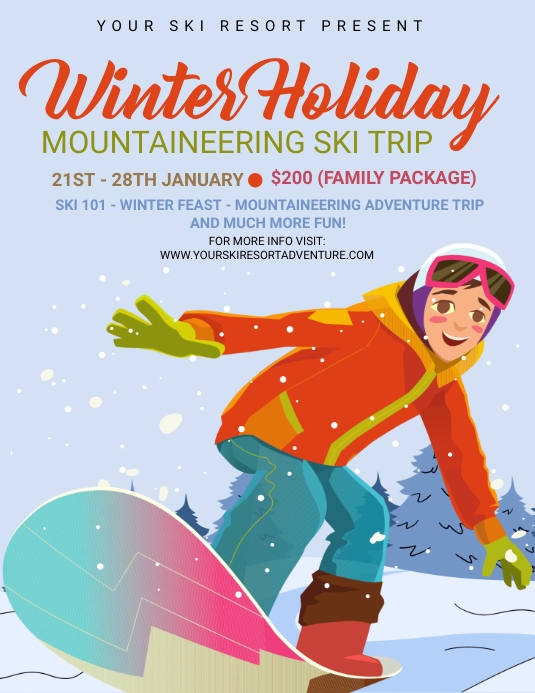 winter holidays Template | PosterMyWall