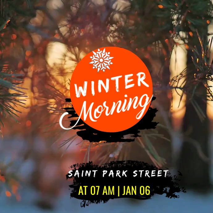 winter Instagram template | PosterMyWall