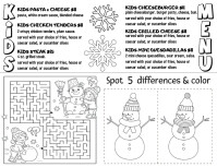 Kids Menu - Winter Template | PosterMyWall