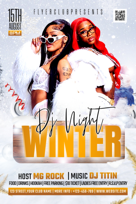 Winter Night Party Template | PosterMyWall
