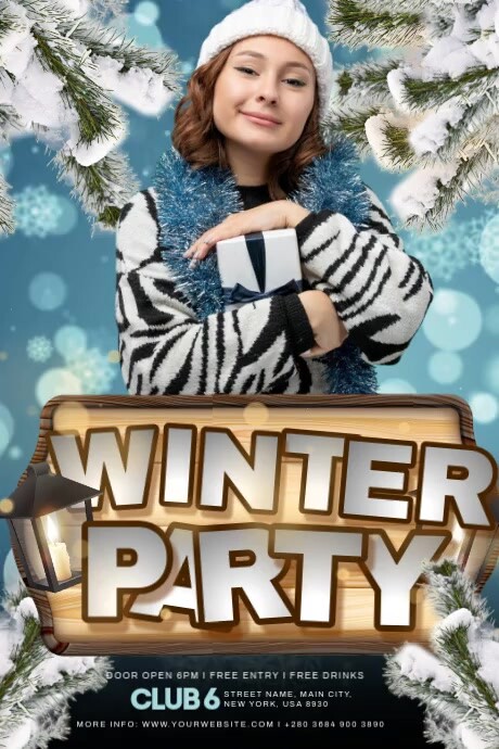 Winter Night Party Template | PosterMyWall