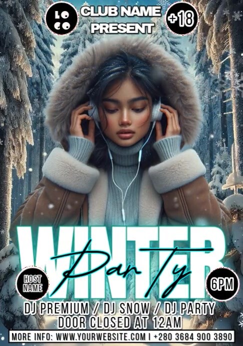 Copy of Winter Night Party | PosterMyWall