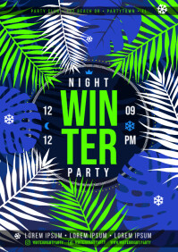 Winter party poster Template | PosterMyWall