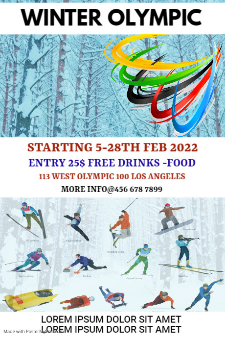 Winter Olympics template | PosterMyWall
