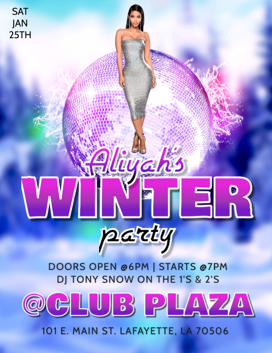 Copy of WINTER PARTY CLUB FLYER | PosterMyWall