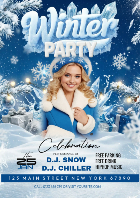 Copy of WINTER PARTY | PosterMyWall