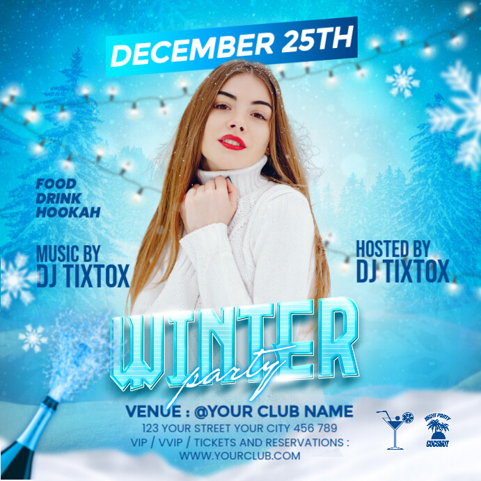 winter party Template | PosterMyWall