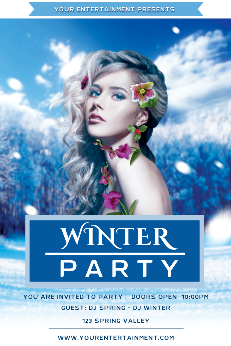 Winter party Template | PosterMyWall