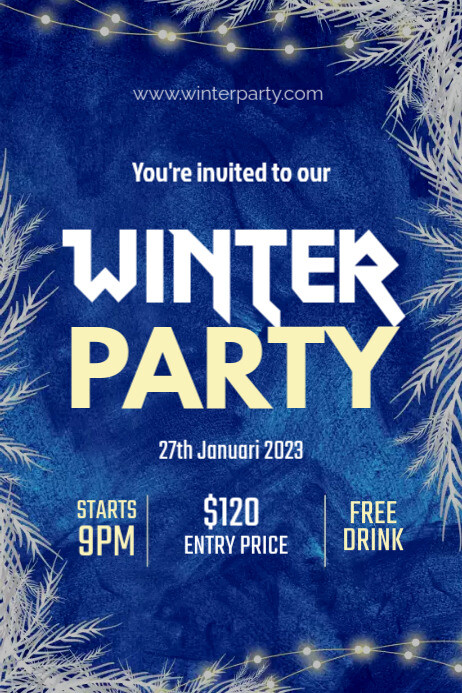 winter party Template | PosterMyWall