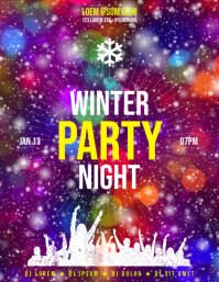 WINTER PARTY BANNER Template | PosterMyWall