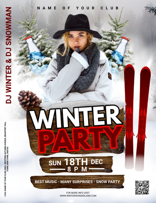 Winter Party Flyer Template | PosterMyWall