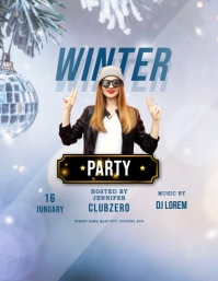 Winter party flyer template | PosterMyWall