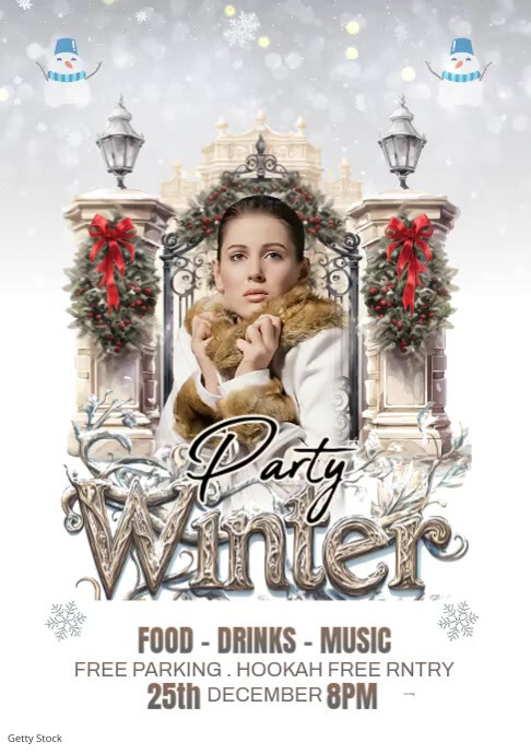 Plantilla de Winter Party Invitation | PosterMyWall