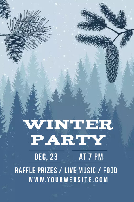 Plantilla de Winter Party Poster | PosterMyWall