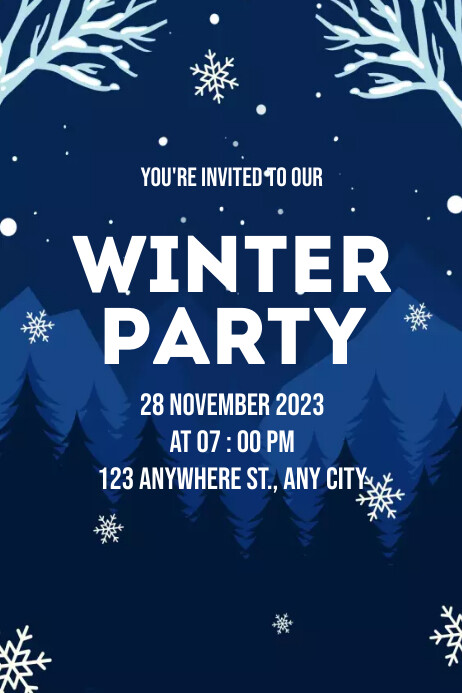 Copy of Winter Party Poster | PosterMyWall