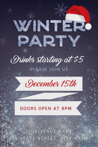 Winter party invitation Template | PosterMyWall
