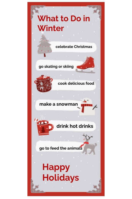 Winter poster Template | PosterMyWall