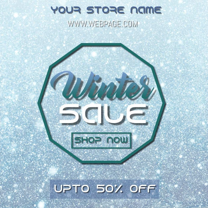 Winter retail Template | PosterMyWall