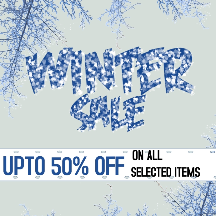 Winter retail Template | PosterMyWall