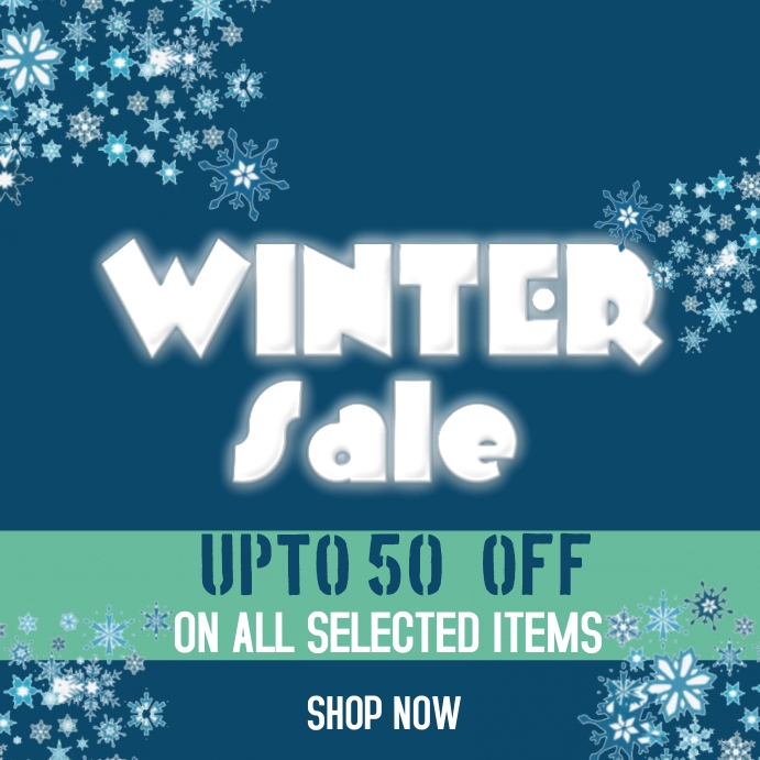 Winter retail Template | PosterMyWall