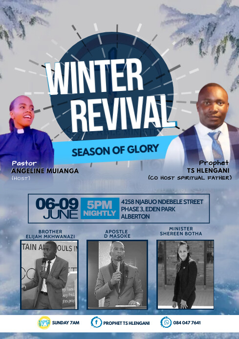 Winter Revival Passover Template | PosterMyWall