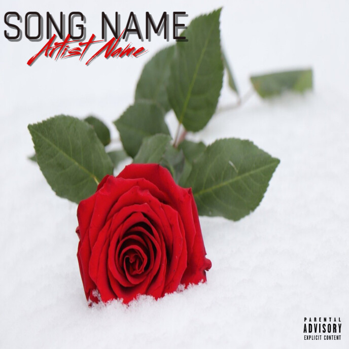 Winter rose Album cover Template | PosterMyWall