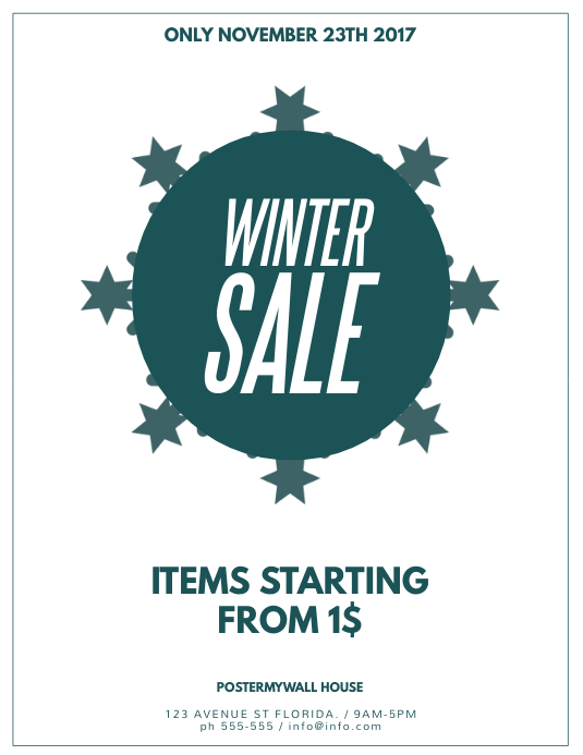 Winter Sake Flyer Template | PosterMyWall