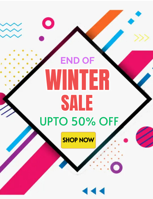 Winter sale , flyer ,ad Template | PosterMyWall