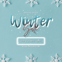 Winter Sale 50% Off Template | PosterMyWall