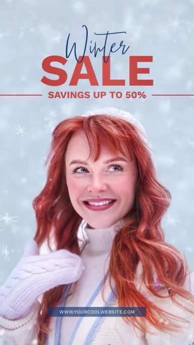 Winter Sale 9:16 Video Ad Template | PosterMyWall