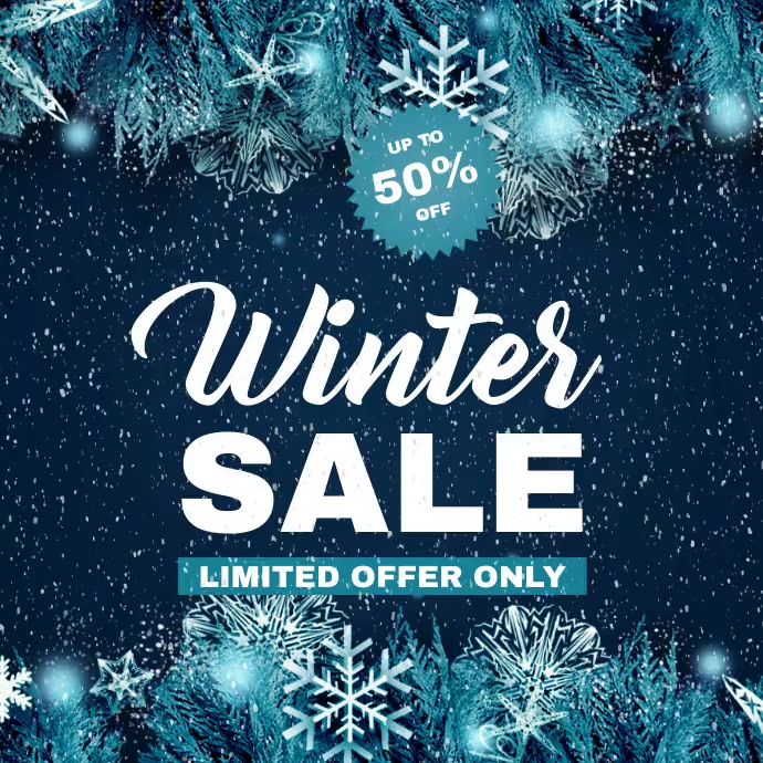 Winter Sale Ad Template | PosterMyWall