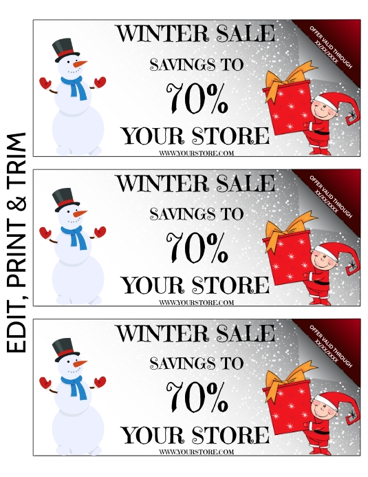 Plantilla de WINTER SALE | PosterMyWall