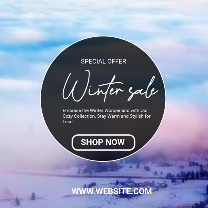 Winter sale Template | PosterMyWall