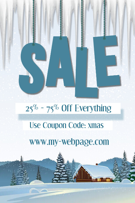 Winter Sale Template | PosterMyWall