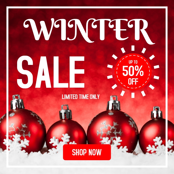 Winter Sale Template | PosterMyWall